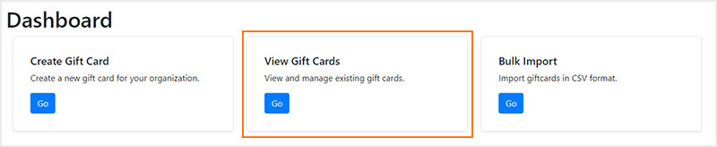 Gift Card Manager